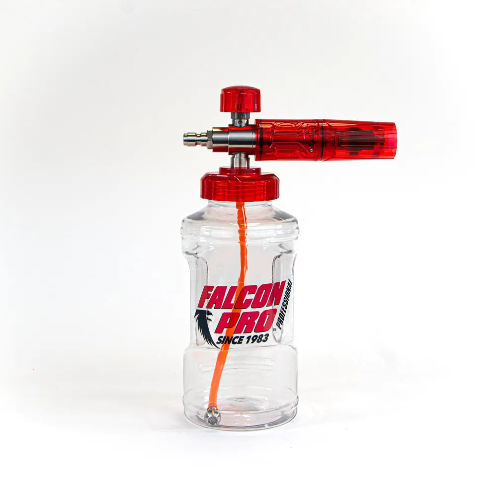 Foam Cannon with 1/4 Inch Stainless Steel Quick Connector Red — FalconPro Industries